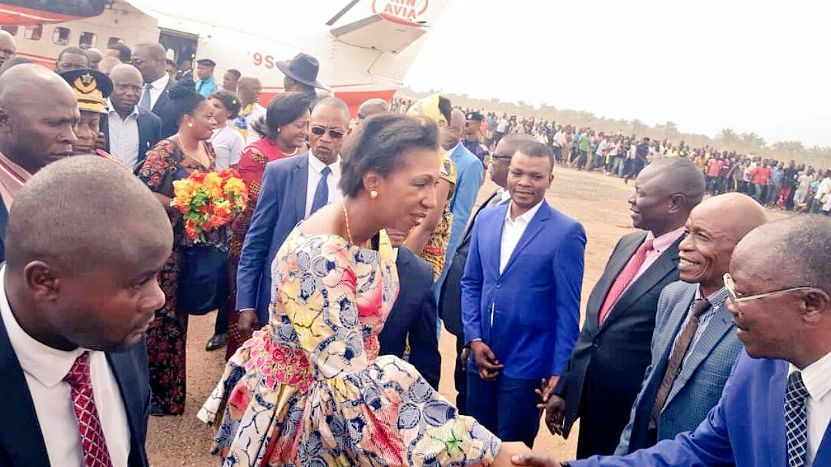 RDC : Jeanine Mabunda séjourne depuis ce mercredi à Lisala